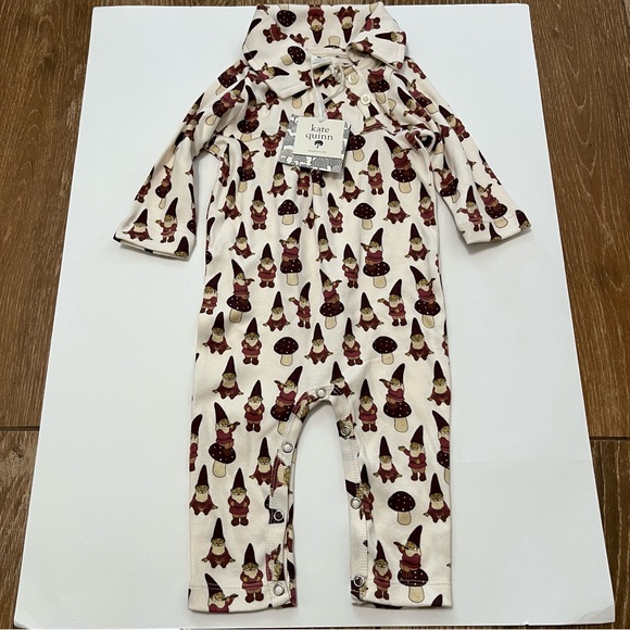 kate quinn | One Pieces | Kate Quinn Gnomes Mushrooms Baby Outfit Nwt ...